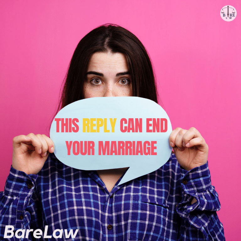 This Reply Can End Your Marriage - BareLaw